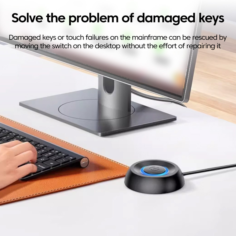 Elough Computer Desktop Switch PC Motherboard External Start Power On ...