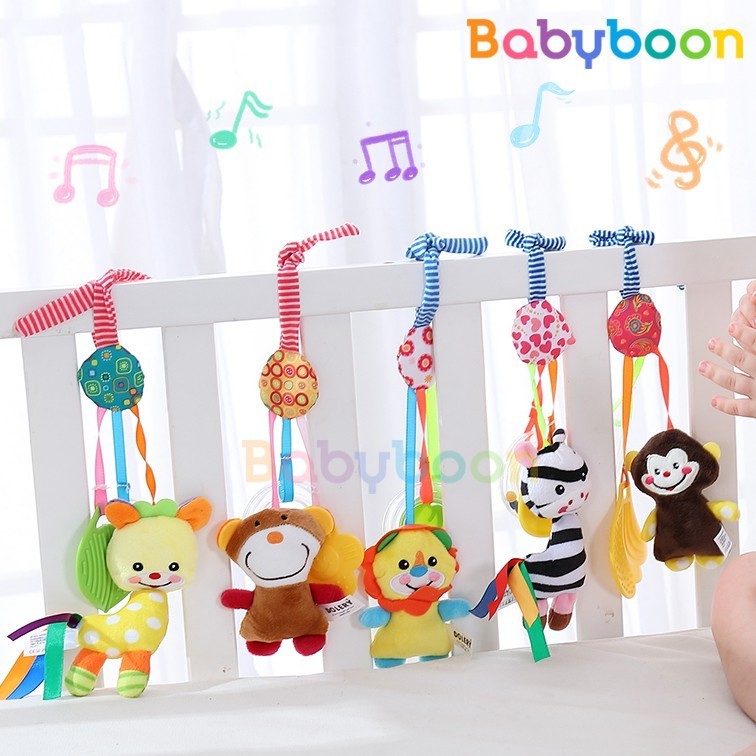 Project Baby Hanging Baby Rattle Toy with Music squeaky sound for Crib ...