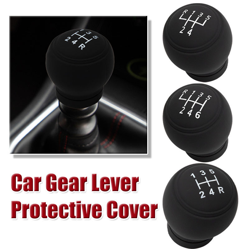 New Gear Shift Knob Silicone Cover Gear Rod Protect Case Dustproof ...