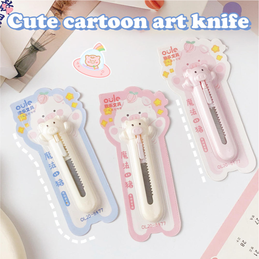 Kawaii Box Cutter Rabbit Cat Piggy Cute Letter Openers Kawaii Knife ...