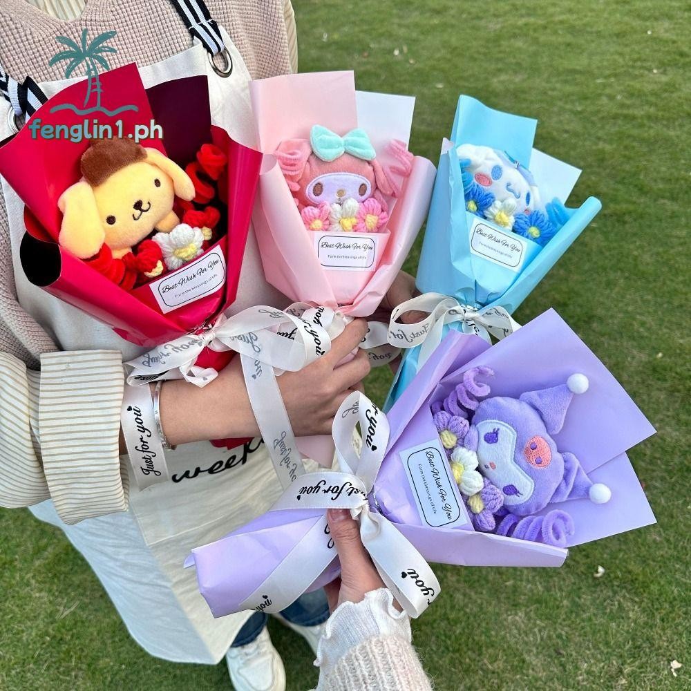 FENGLIN Graduation Bouquet, Kuromi Plush Plush Doll Flower, Stuffed ...