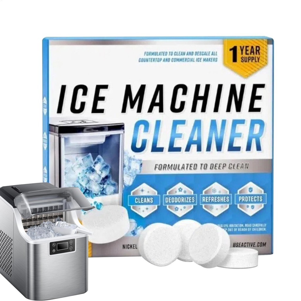Ice Machine Cleaner For Fridge 12X Ice Machine Cleaner Tabs Nickel Safe ...