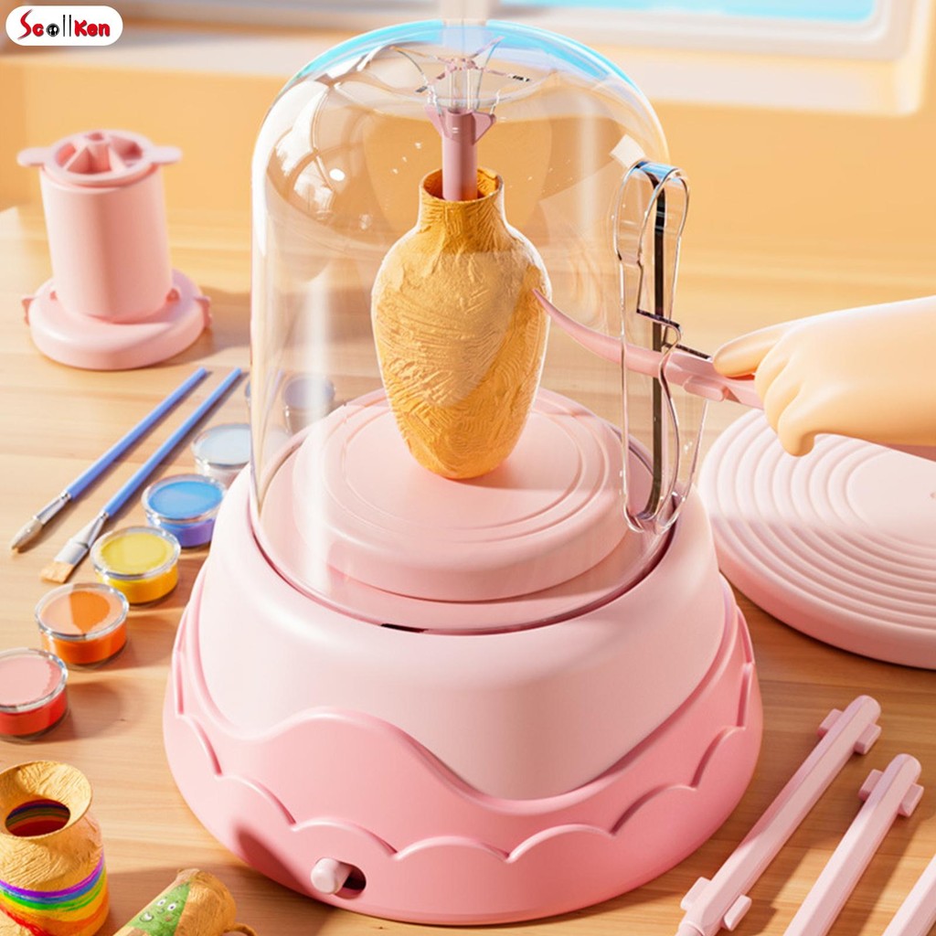Handmake DIY Ceramic Pottery Machine Hand-Painted Embryo Drawing ...