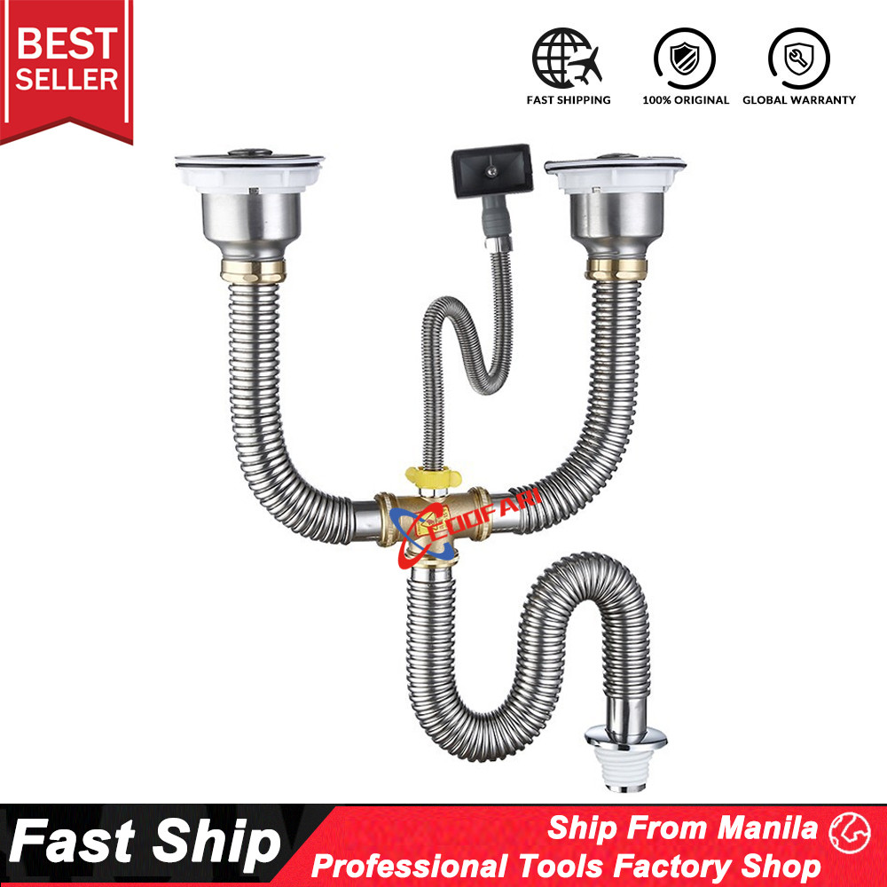 Hight Quality Drain Hoses Basin Sink Stainless Steel Double Slot ...