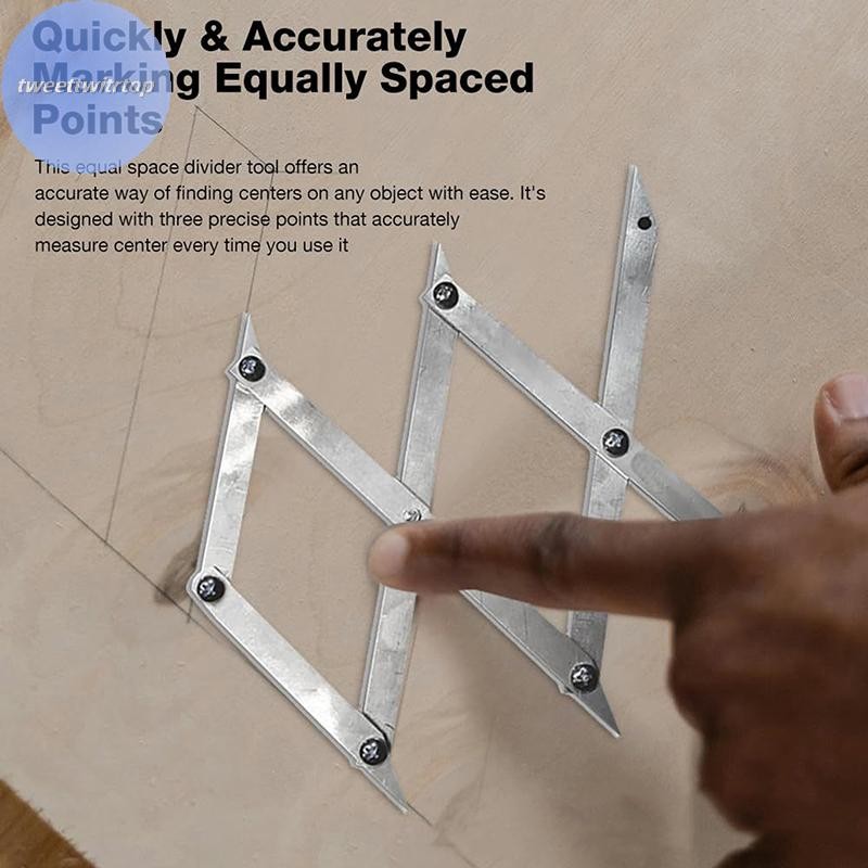 TRTOP Picket Master Pro 3 Point Center Finder For Precise Measurements, Woodworking Center ...