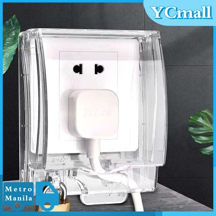 86 Type Socket Box With Lock Transparent Switch Socket Cover | Shopee ...