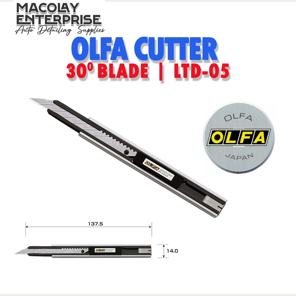 WR-101 OLFA Cutter 30degress Blade LTD-05 for Car PPF | TINT Macolay Enterprise | Shopee Philippines