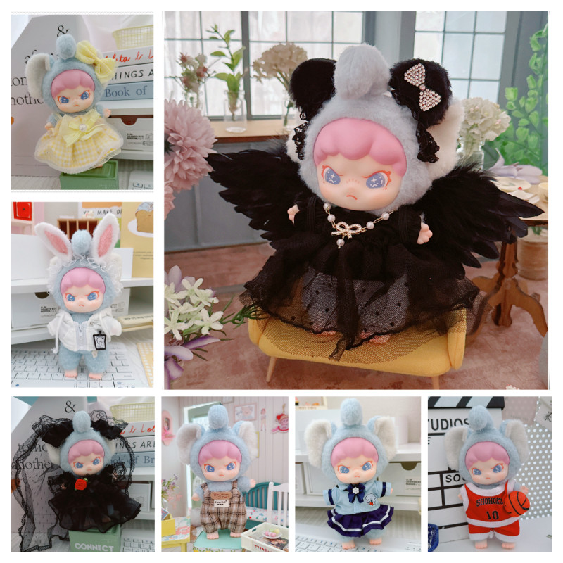DORA Animal Blind Box Pendant Clothes Suit Skirt labubu Doll clothes ...