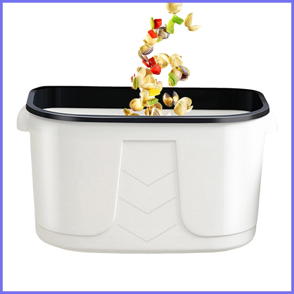 Counter Top Compost Bin For Kitchen Space-Saving Trash Container ...