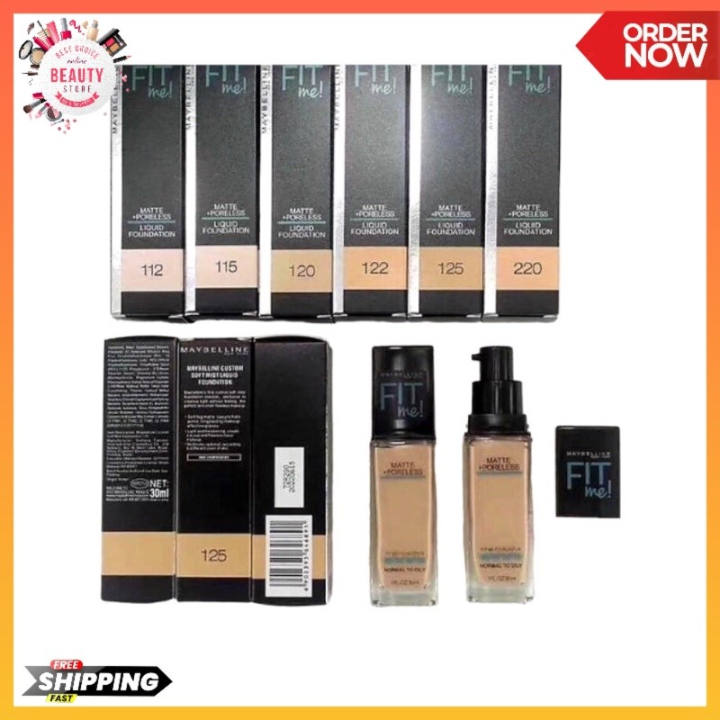 Maybelline Fit Me Matte + Powerless s Liquid Foundation (228 Soft Tan ...