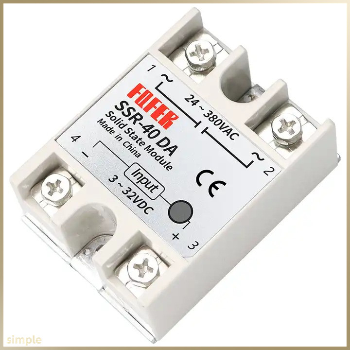 SSR-40DA SSR Solid State Relay Module Single-phase DC-AC FOTEK Yangming solid-state relay ...