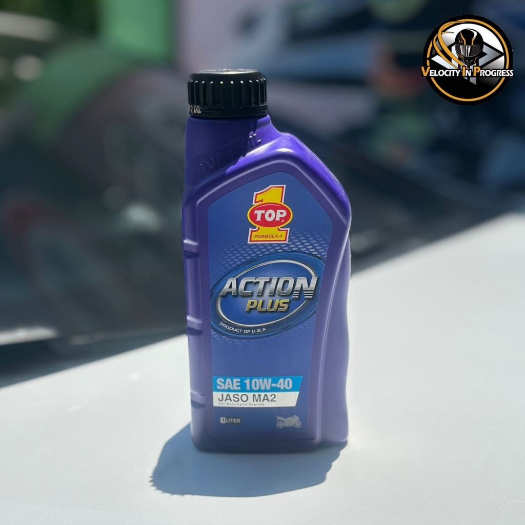 TOP 1 Action Plus SAE 10w40 800ML / 1L Motorcycle Engine Oil | Shopee ...
