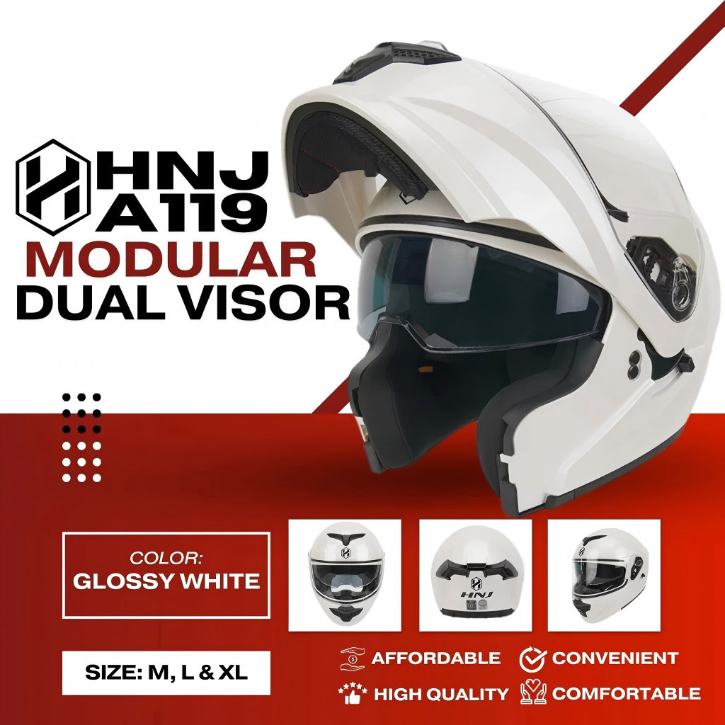 % HNJ 920 modular helmet dual visor helmet full face for woman and man ...