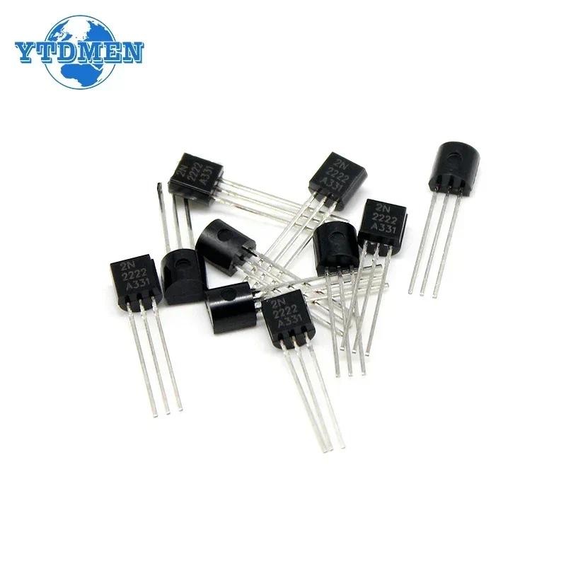 50pcs Transistor Kit 2N2222 TO-92 NPN 30v 800MA Transistors Electronic Kits 2N3904 2N3906 2N2222 ...