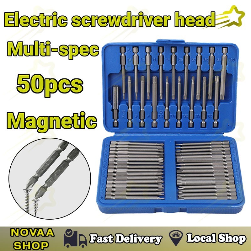 50pcs 75mm Security Plum Blossom Bits Set Tamper Proof Screwdriver ...