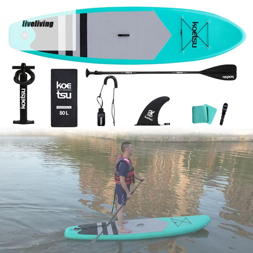 Inflatable Paddle Board Sup Board with Removable Fin, Floating Paddle ...