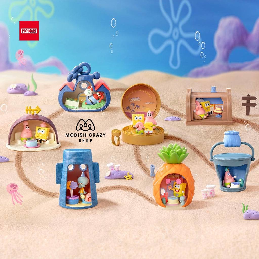 POP MART SpongeBob SquarePants Carnival Anniversary Series Scene Sets ...