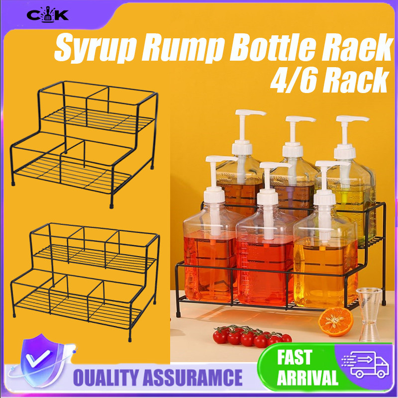 Fructose Syrup Bottle Storage Rack Stainless Steel Wine Storage Stand ...