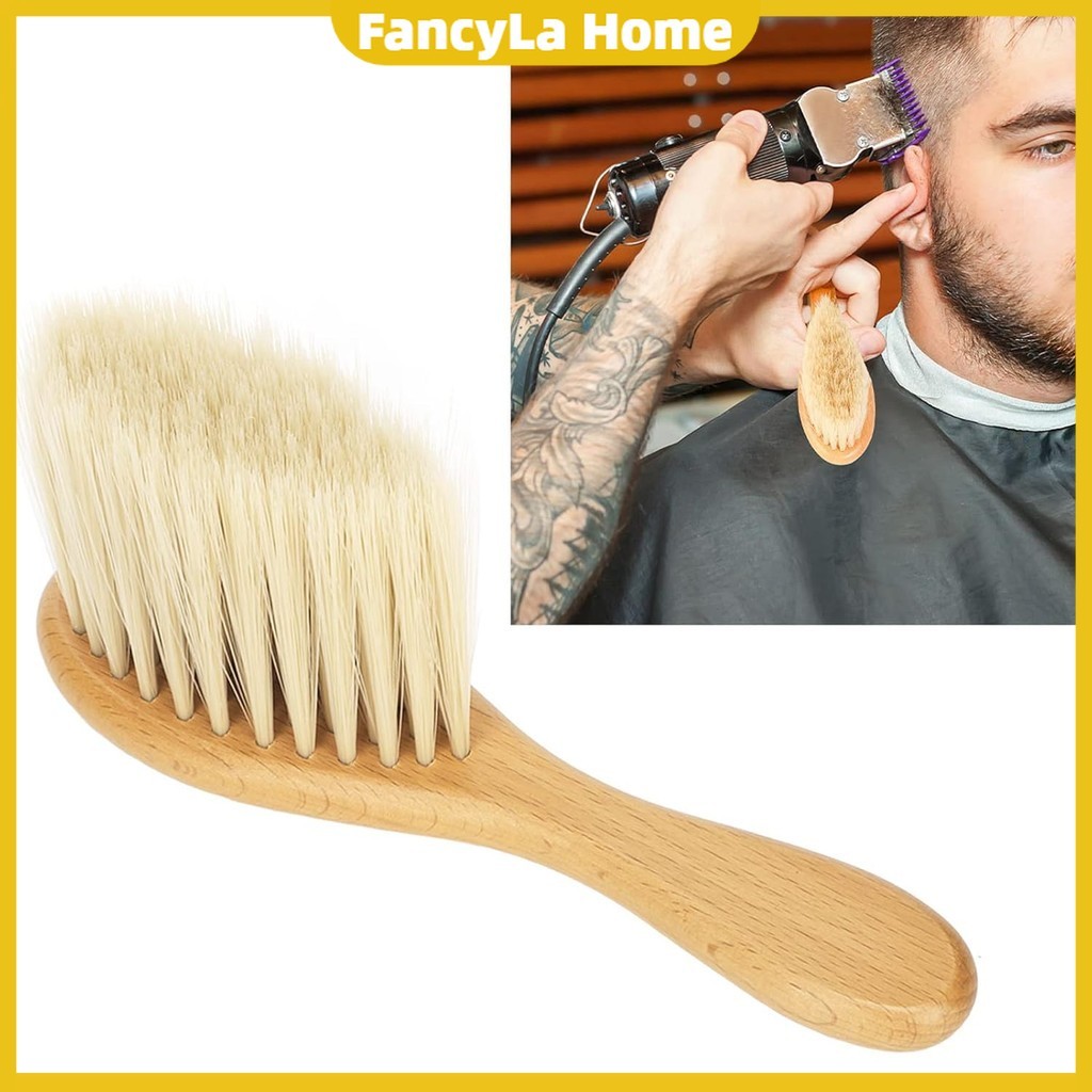 Barber Fade Brush Men Beard Brush Face Duster Brush, Nylon Professional ...