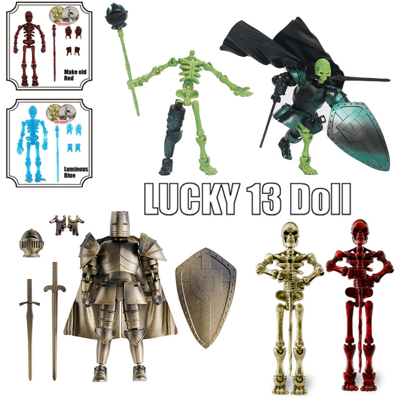 Dummy 13 Action Figure Skull Knight Skeleton Lucky 13 Dummy Action ...
