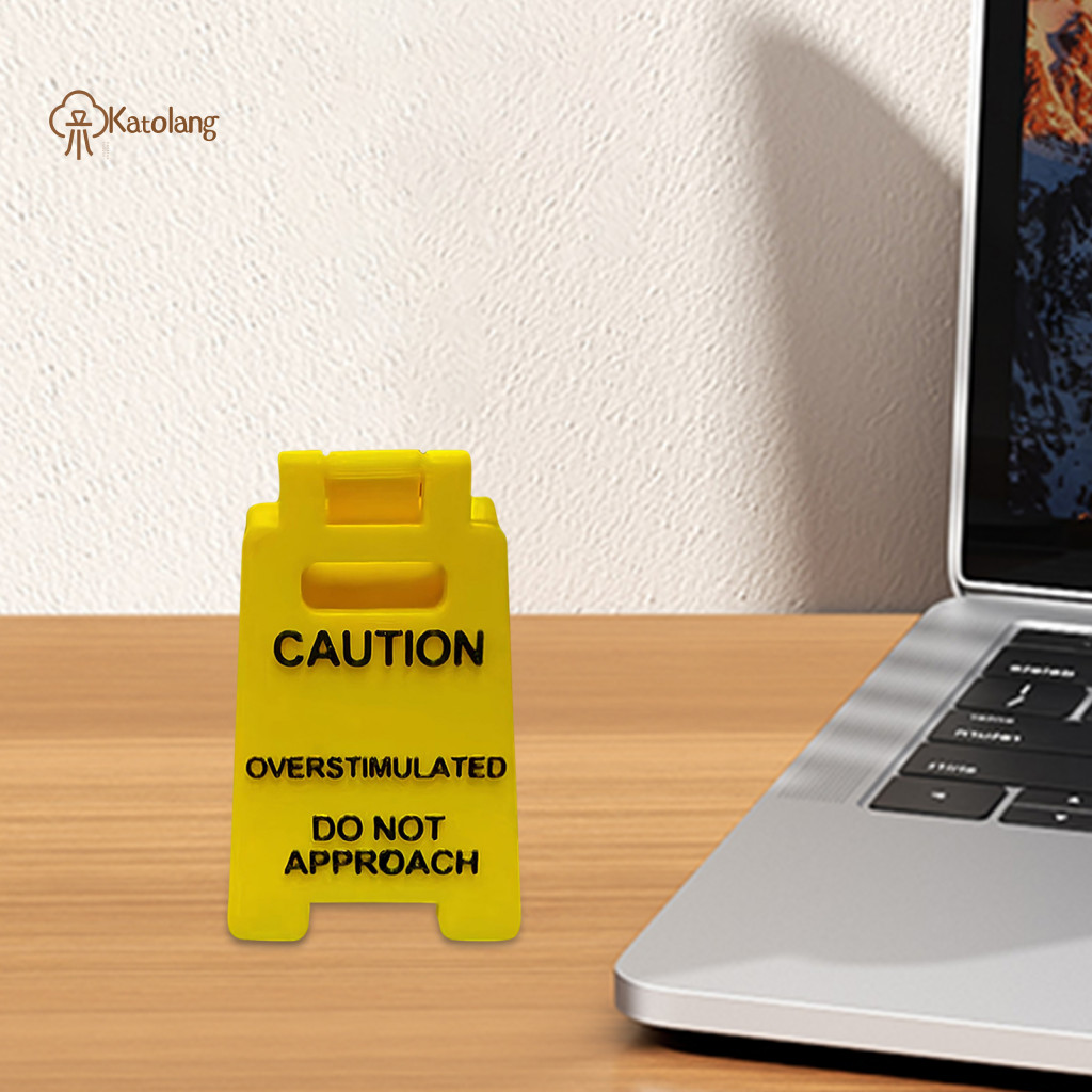 3d Printed Desk Sign 2pcs Funny Overstimulated Desk Sign Quirky Office ...