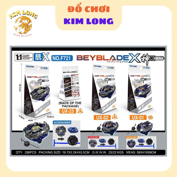 NEW MODEL BEYBLADE X Spinning Top Set super strong speed rotation UX 01 ...