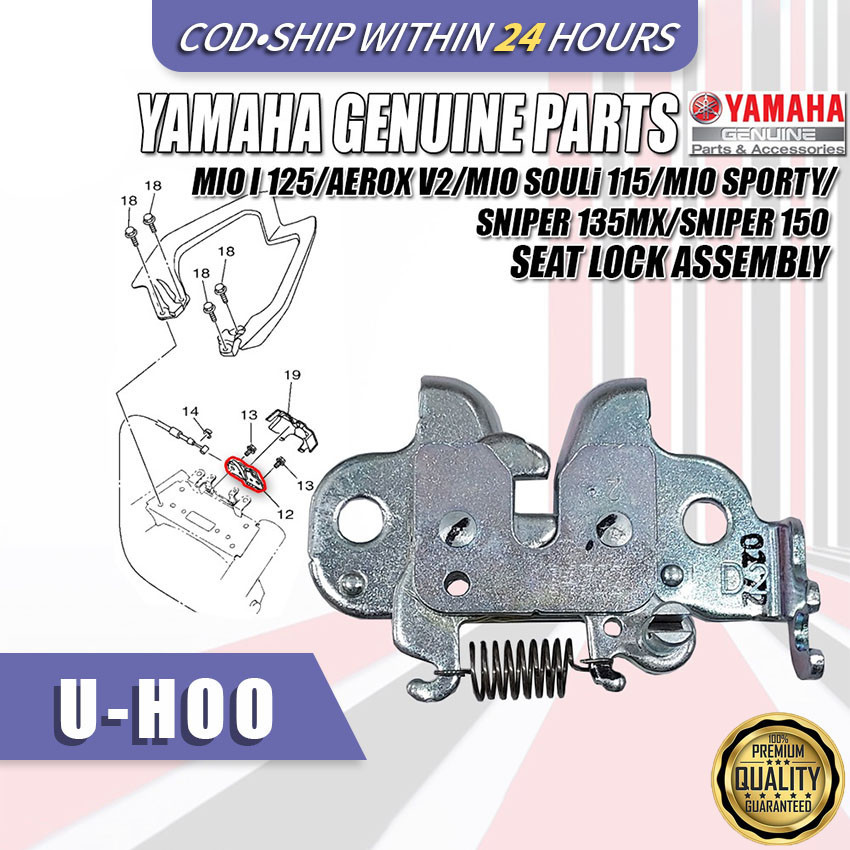 Lock for Seat Motorcycle Mio i 125 Lock Seat Mio i 125 And Mio Soul i ...