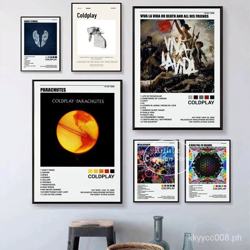 Coldplay Music Album Cover Poster Viva LA Vida Song Lyrics Prints ...