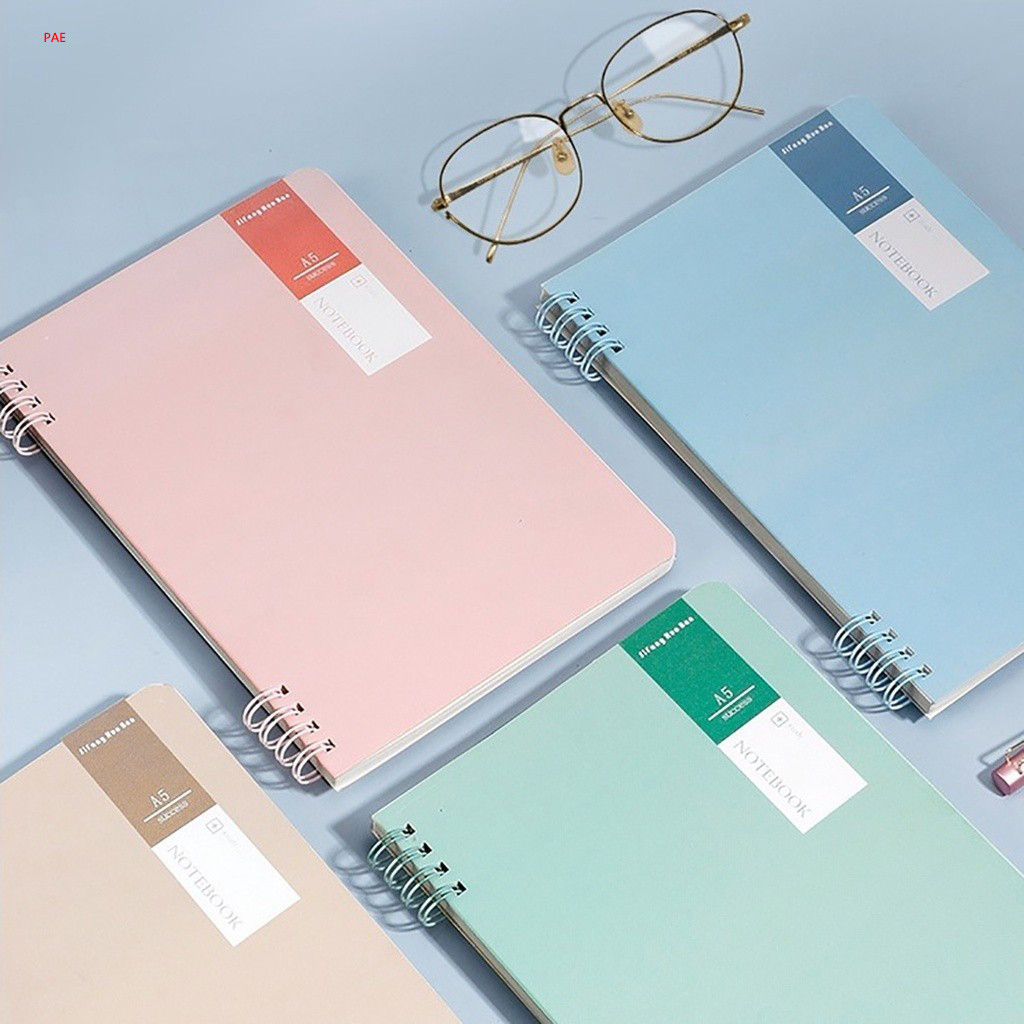 PAE A5 Convenient Coil Notebook Simple And Fresh Diary Book Office ...