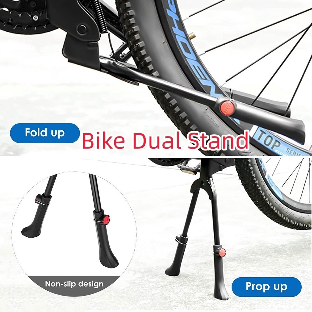 Bike Kickstand Dual Stand Adjustable Double Leg Center Stand For 26 ...
