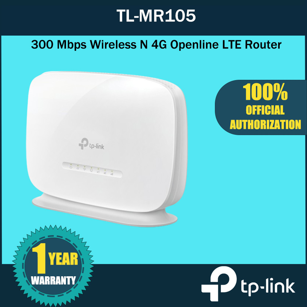 TP-Link 300Mbps Wireless N 4G LTE Router TL-MR105,OPENLINE 4G LTE SIM ...