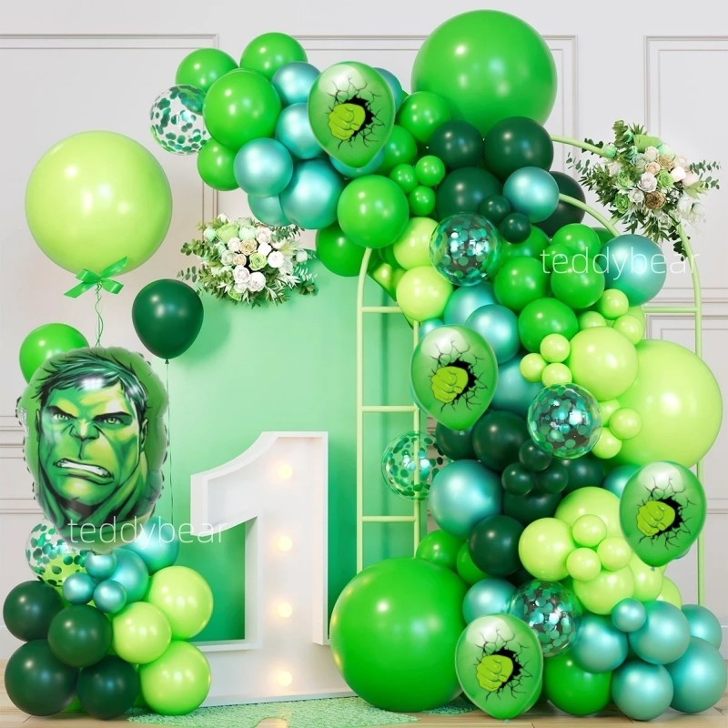 Superhero The Hulk Theme Balloons Party Decorations Chain Set The ...