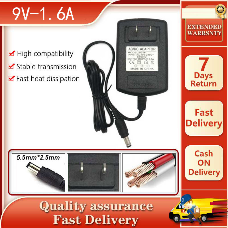 GG+Label Printer Adapter 9V 1.6A AC / DC 5.5mm*2.5mm For Brother P ...