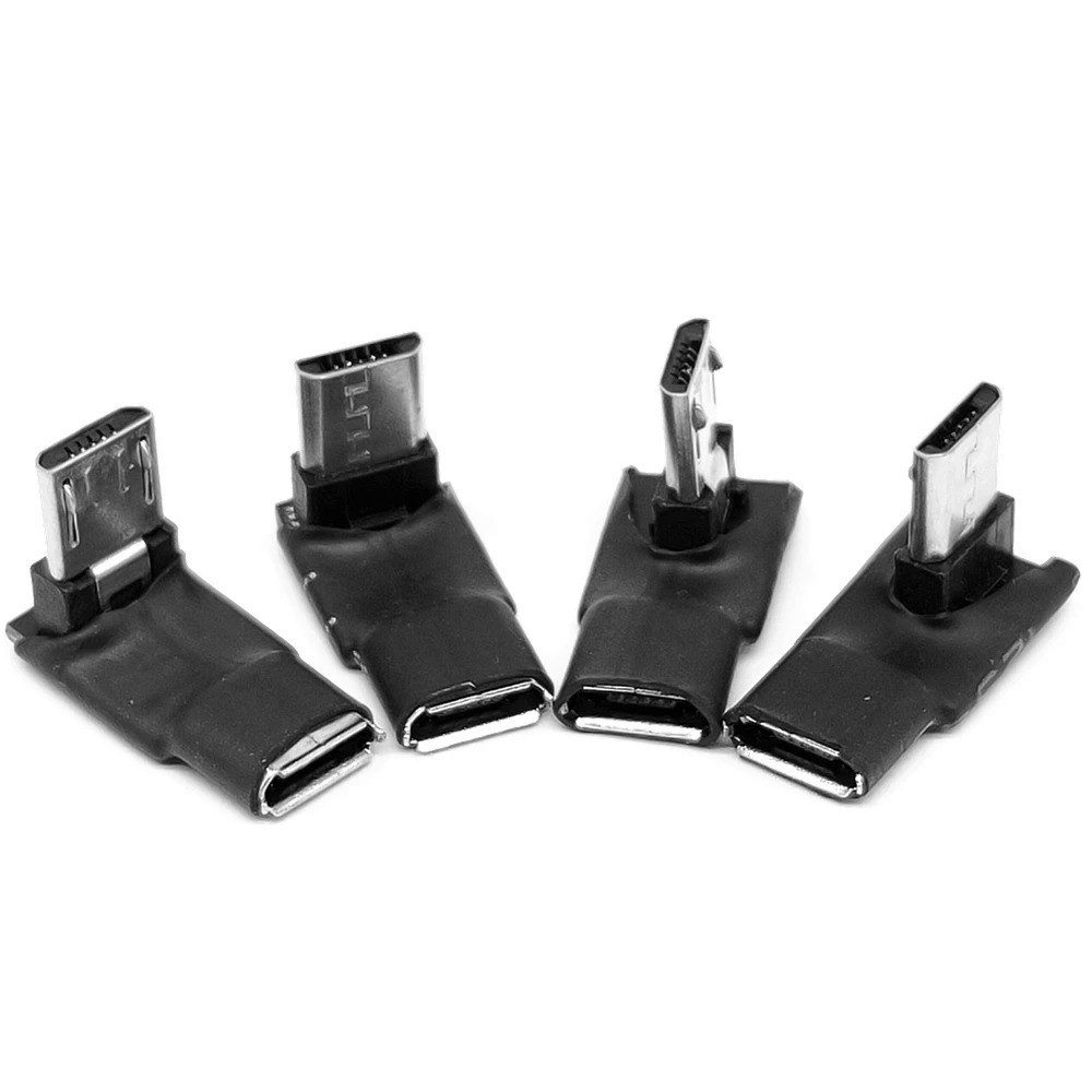 90 Degree USB Left & Right Angled Micro 5pin Female to Micro USB Male ...