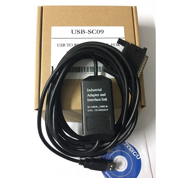 Mitsubishi Programming Cable USB-SC09 With Big Head FX And A Series PLC ...
