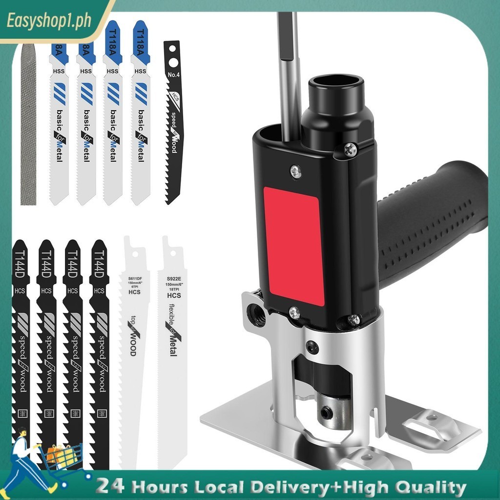 Reciprocating Saw Adapter Metal Electric Saw Drill Attachment with 13 ...