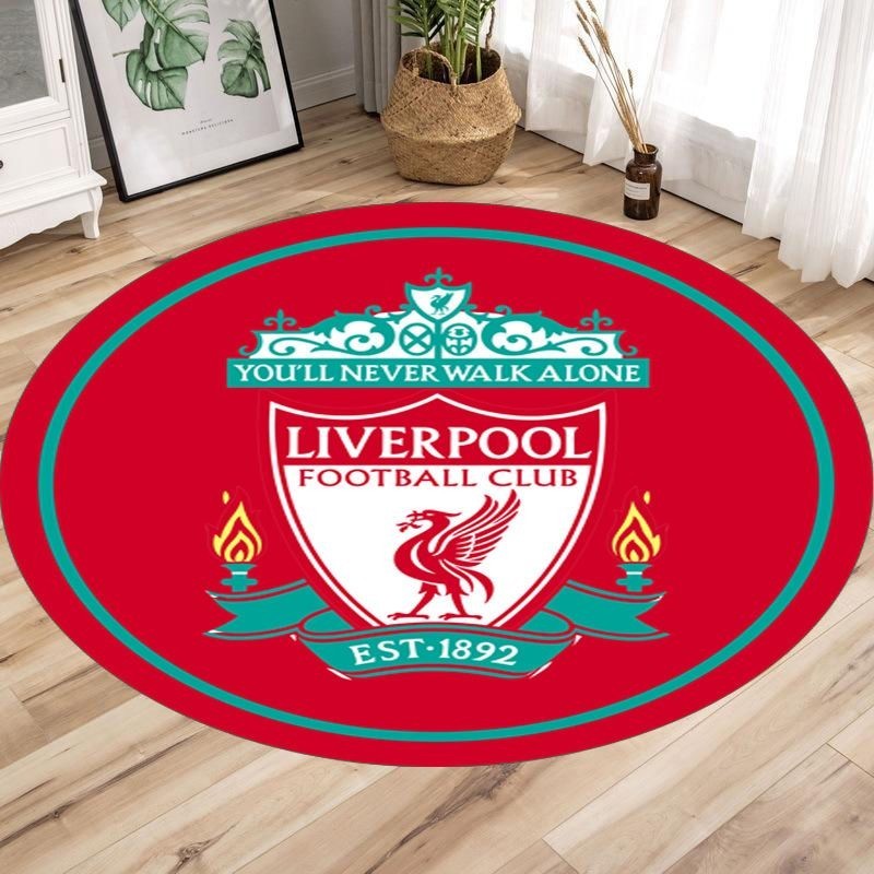 Football Team Club Logo Sign Carpet Circular Manchester United ...
