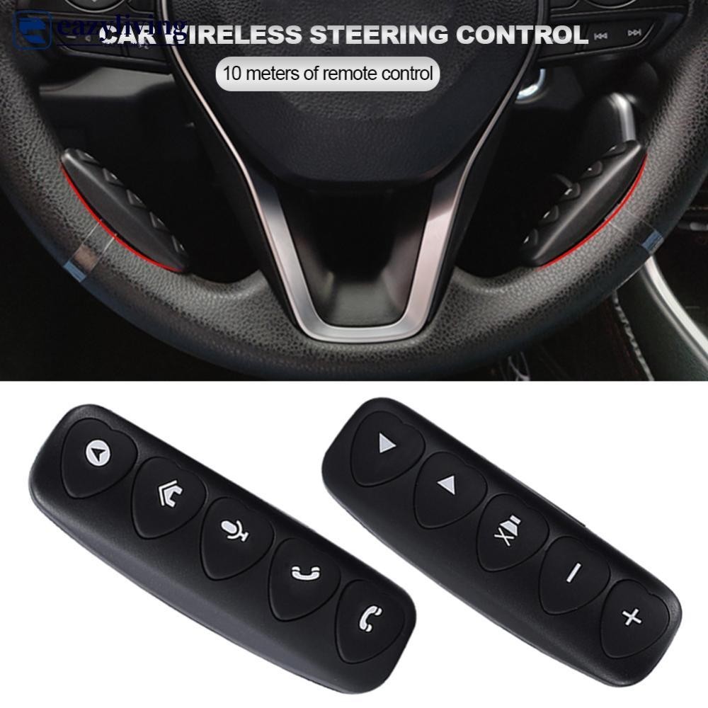 EAZYLIVING 2Pcs Multifunction Car Steering Wheel Remote Control ...