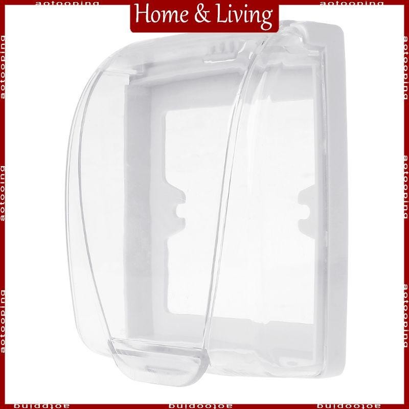 AOTO Receptacle Protector Clear Lockable Dust Cover Rectangular ...