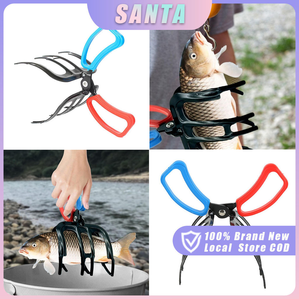 3 Teeth Fishing Pliers Gripper Multifunctional Anti-Slip Metal Fish ...
