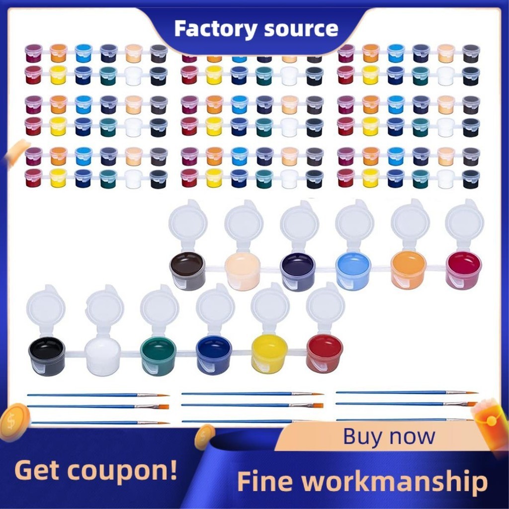 Mini Acrylic Paint Set, 12 Color Acrylic Paint Strips for Kids Paint ...