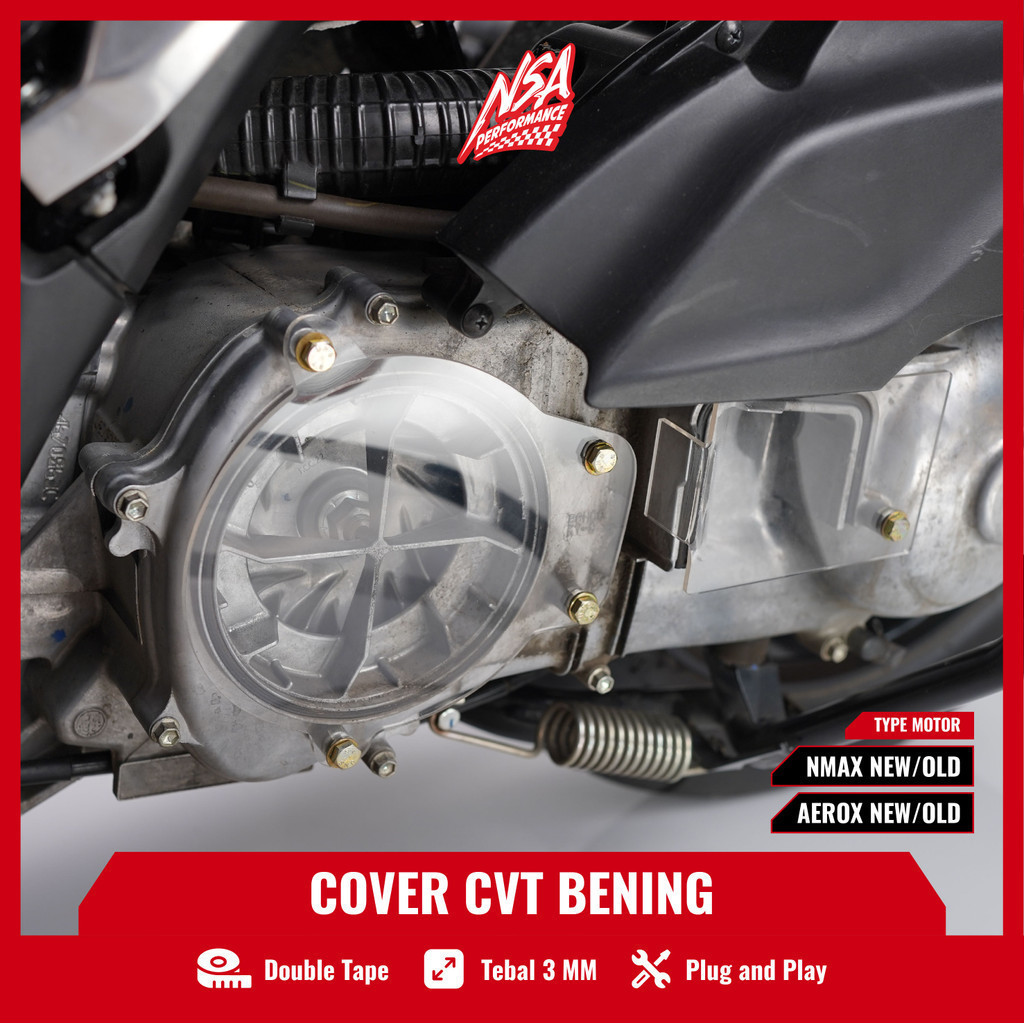 Nsa COVER Cvt Clear Yamaha Nmax Aerox Cvt COVER Yamaha Motorcycle ...