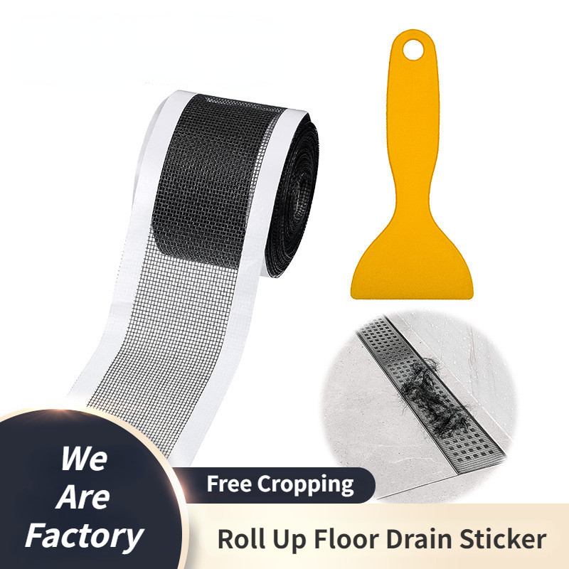 Roll Up Floor Drain Sticker Floor Drain Cover Disposable Shower Odor ...