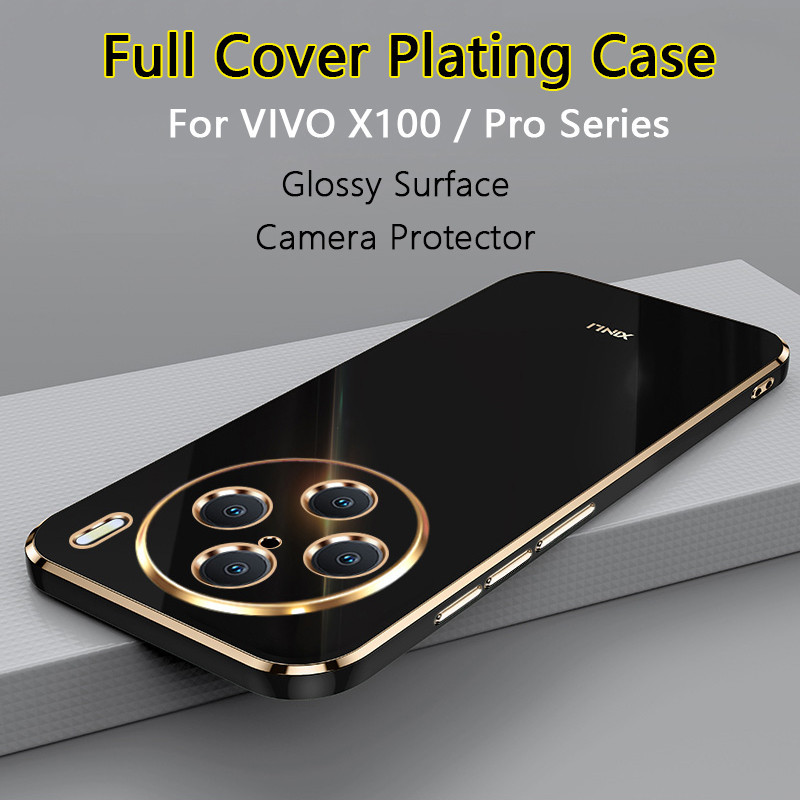 For VIVO X100 Ultra X100s Pro X 100 Y200 GT Y200i Plating Phone Case for Iqoo Z9 Turbo Z9X NEO 9 ...