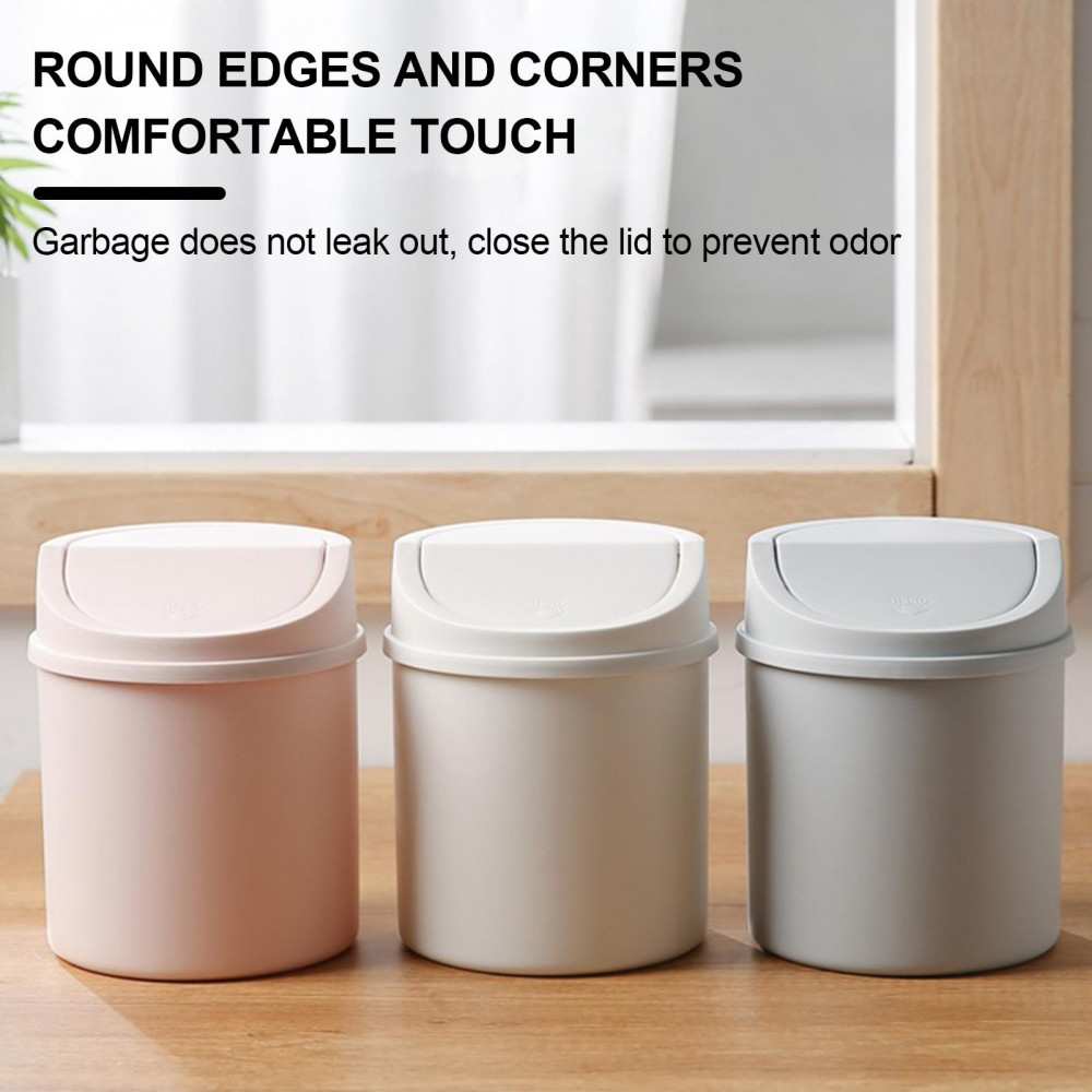 YL Mini Trash Can with Lid - Removable Small Garbage Can, Tiny Plastic ...