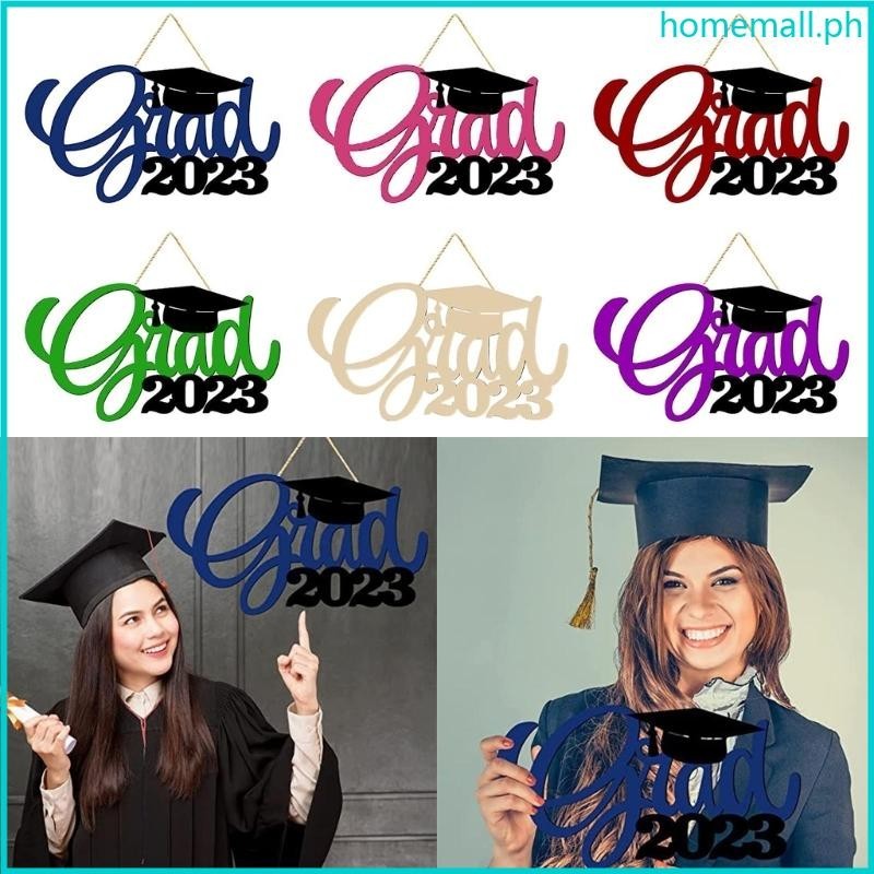 HO Graduation Decorations Grad 2023 Sign Photo Booth Props for Congrats ...