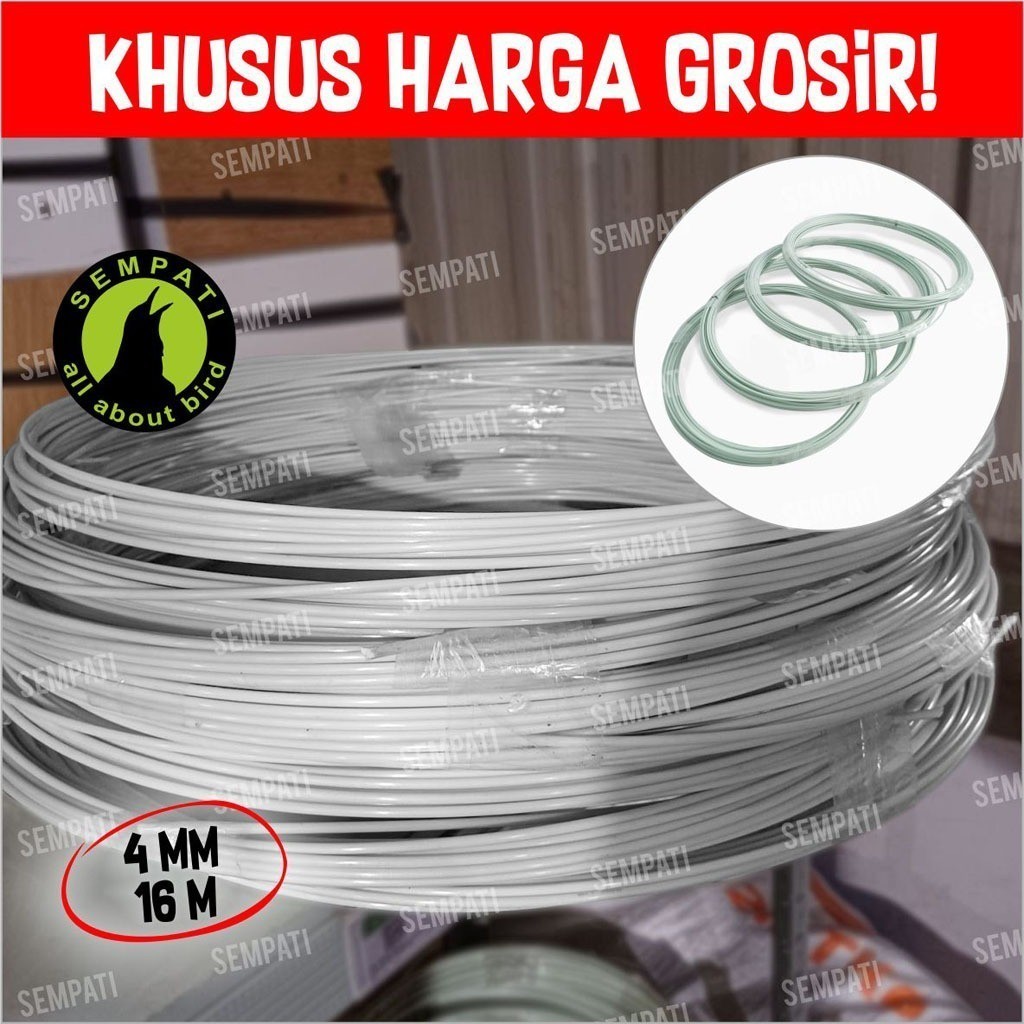 PUTIH Wholesale Spokes Bars Fiber Roll Roll Roll White 4mm 16m Spokes ...