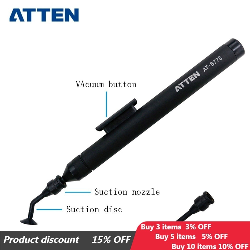 AT-B778 Antistatic Manual Vacuum Suction Pen BGA Chip IC Pickup Tool ...