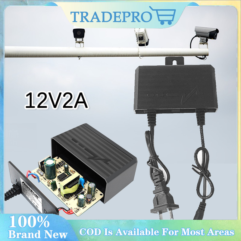 12V 2A Outdoor Waterproof Power Adaptor US Plug Power Supply Adapter ...