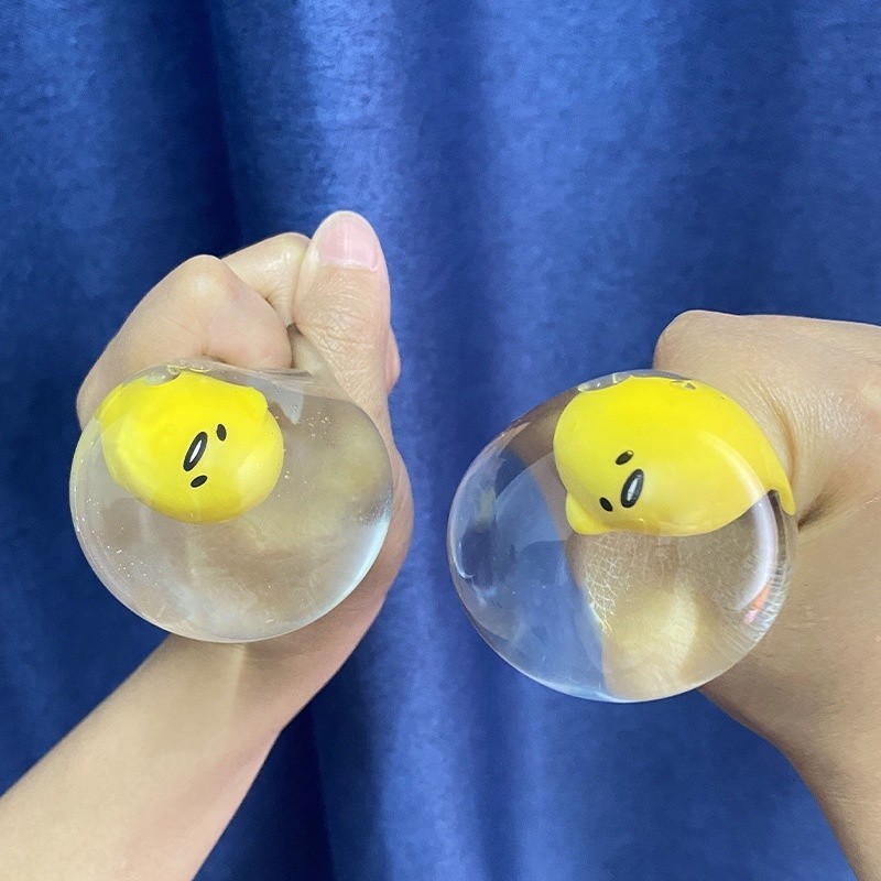 Gudetama Pinch Water Egg Lazy Vent Ball Scalp Decressing Egg | Shopee ...